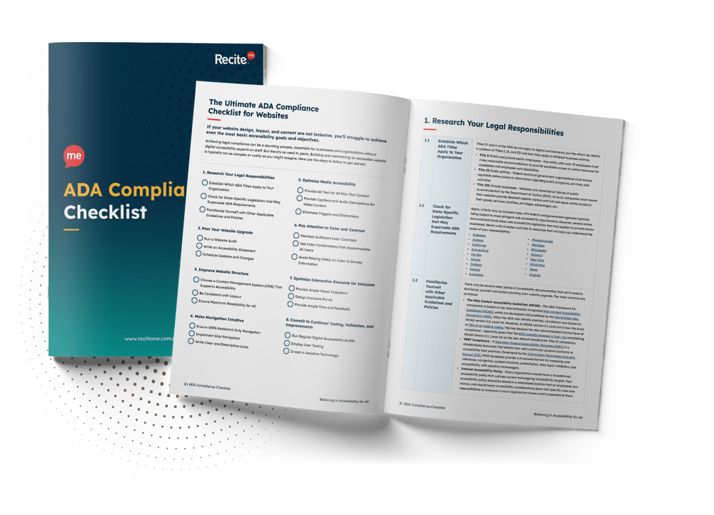 The Ultimate ADA Compliance Checklist The Ultimate ADA Compliance Checklist